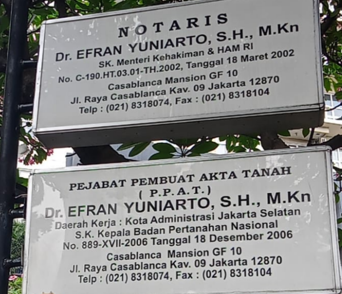 Lowongan Sekretaris / Front Office di Notaris Dr. Efran Yuniarto, S.H ...